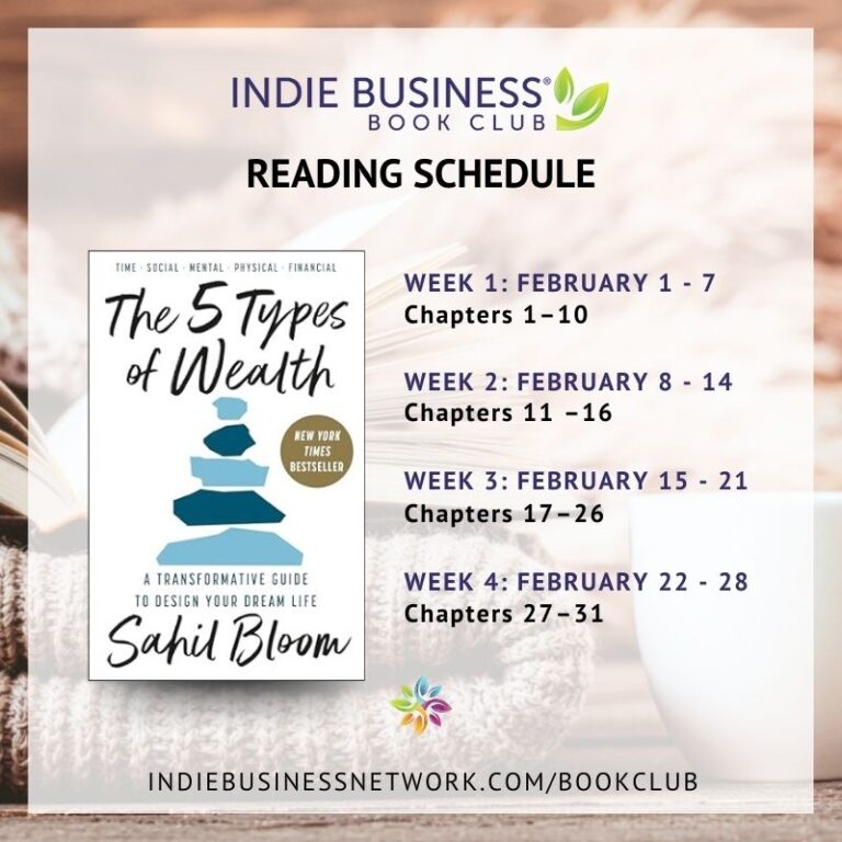 February 2026 Indie Business Book Club: The 5 Types of Wealth by Sahil ...